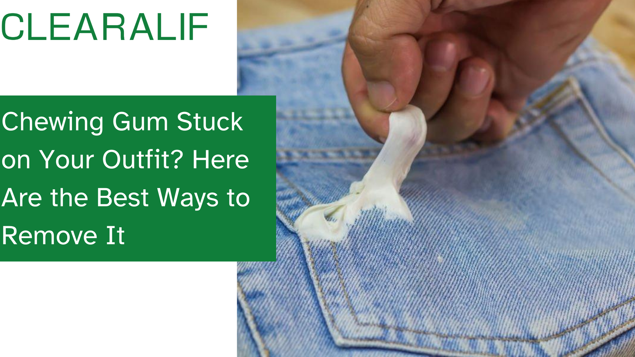 Chewing Gum Stuck on Your Outfit? Here Are the Best Ways to Remove It