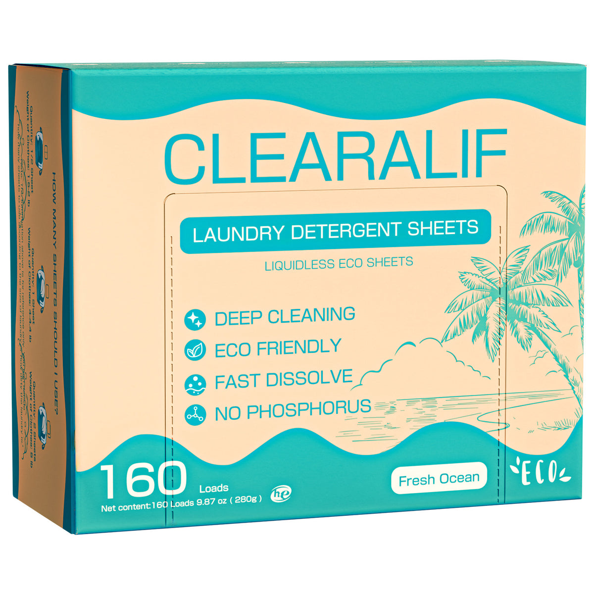 Clearalif Ocean Breeze Laundry Detergent Sheets